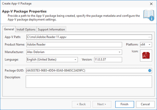 Creating an App-V Package - MSI Package Builder