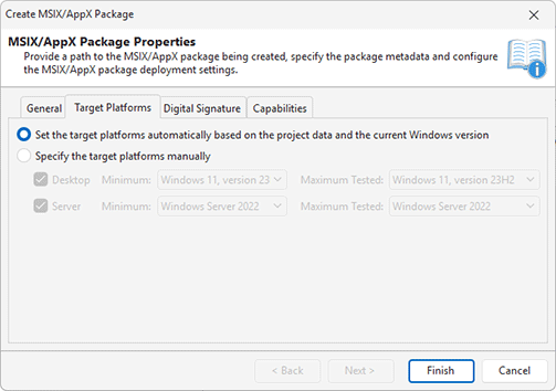 Creating an MSIX/AppX Package - MSI Package Builder