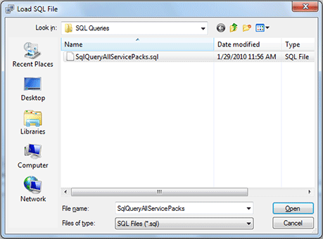 Loading and Saving Queries - Network Inventory