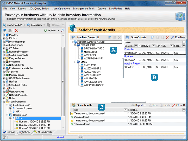 Registry Scan - Network Inventory