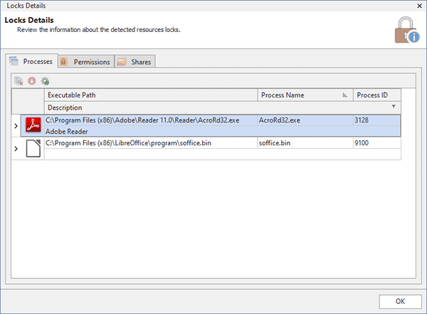 Checking a File or Folder for being locked - UnLock IT